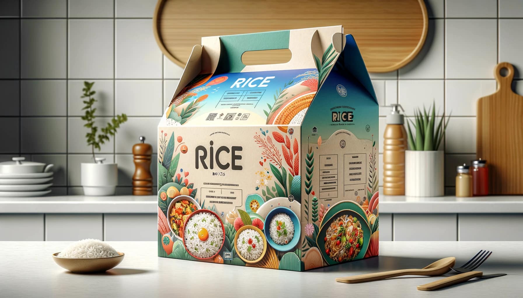 Desain Kemasan Kertas untuk Rice Box yang Unik | PT. Paperocks ...
